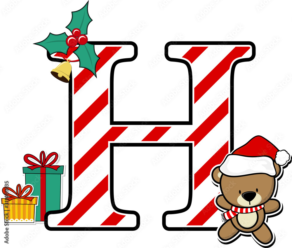 Decorative Letter H Clip Art