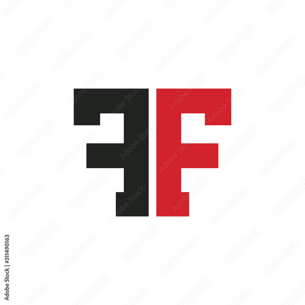 Initial letter ff logo vector design templates Stock Vector | Adobe Stock