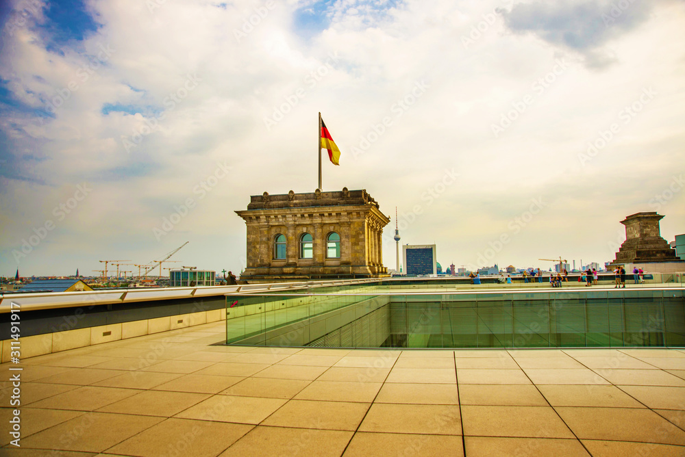 Berlin, Germany: The Reichstag building in Berlin, Germany with the ...