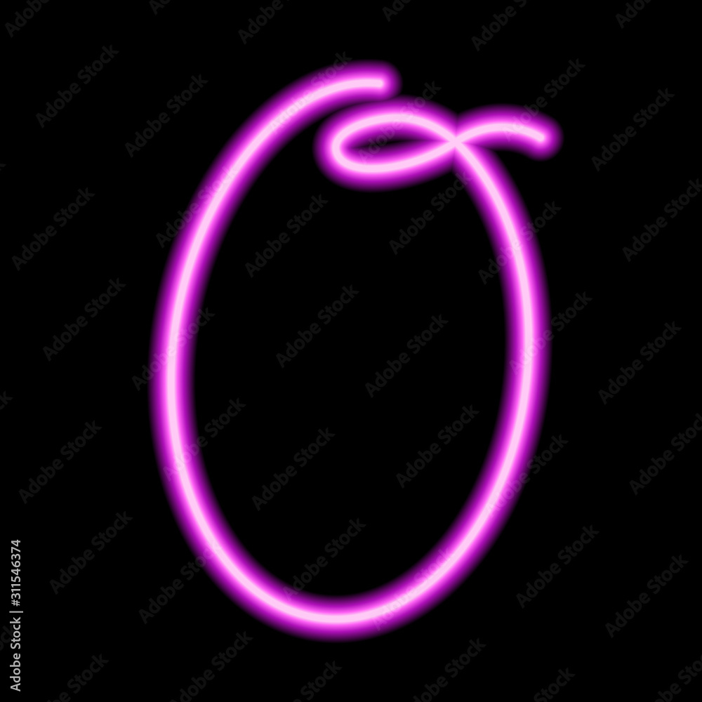 Purple Letter O