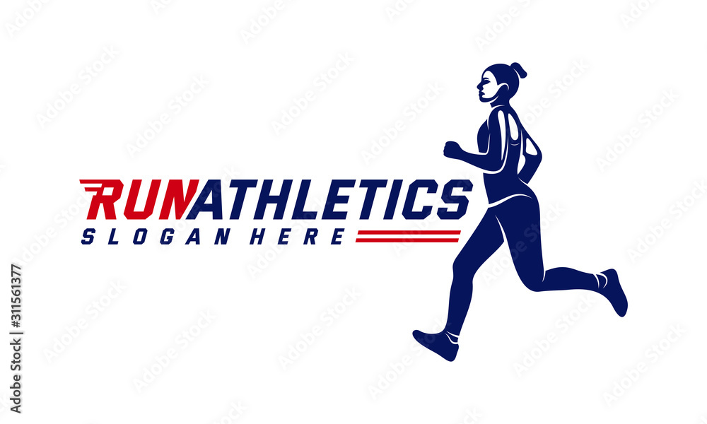 Woman Running Logo