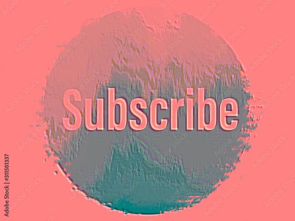 Unique pixelated Subscribe button icon Stock Illustration | Adobe Stock