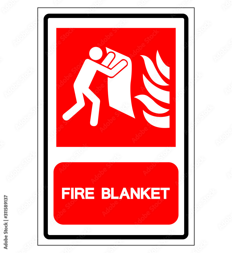 Fire Blanket Symbol Sign, Vector Illustration, Isolate On White ...