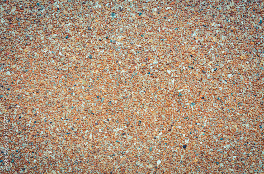 The texture of the Sand wash, exposed aggregate finish flooring ...