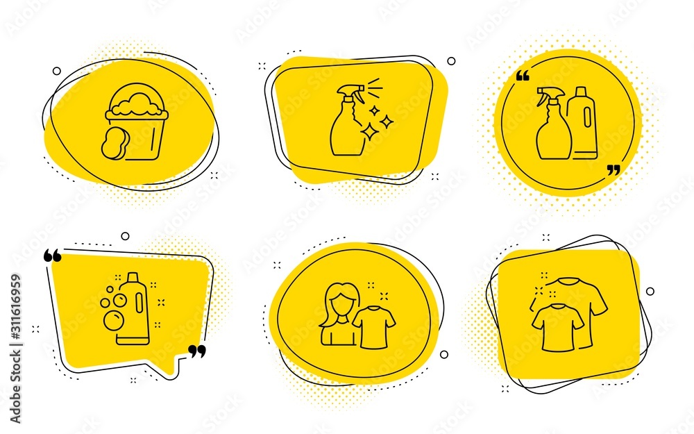 Sponge, Washing cleanser signs. Chat bubbles. Clean bubbles, Clean ...