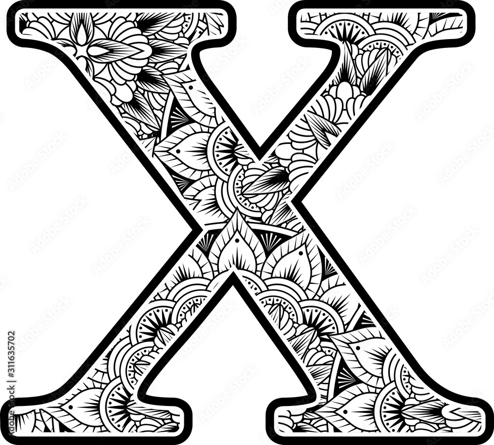 Letter X Art