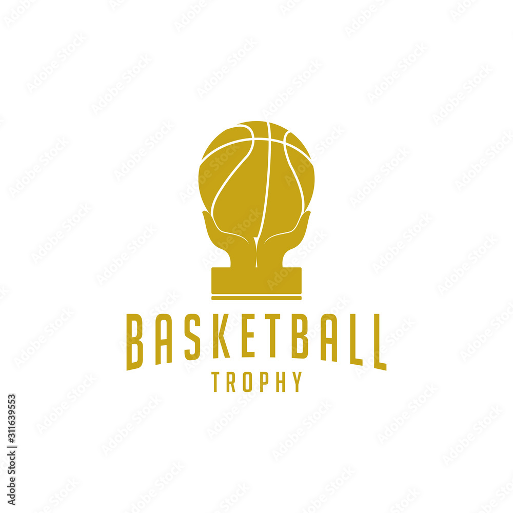 Hands W Basketball Logo