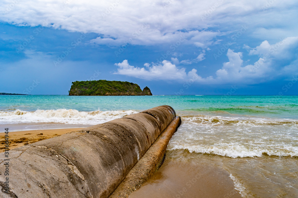 Cylindrical cement grey water/ storm water/ sewage/ sewer pipe outlet ...