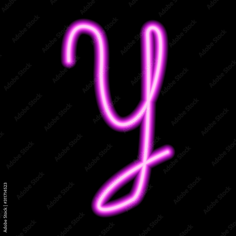 Letter Y Pink