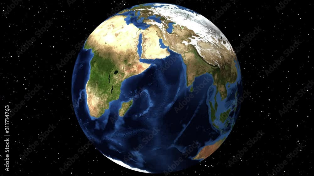 Vidéo Stock Video Footage Beautiful rotating Earth. View from Space ...