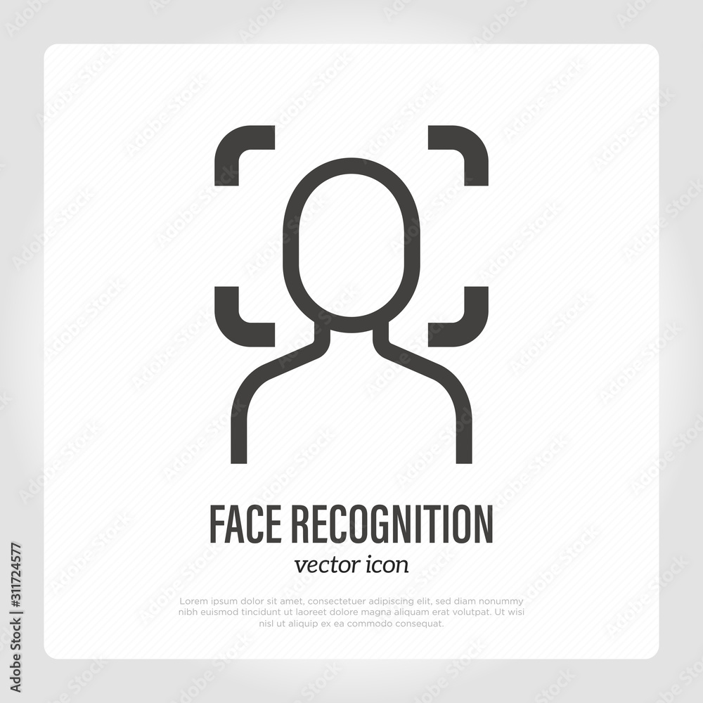 Face recognition, scanning for authentication. Protection for ...