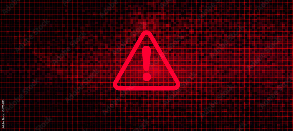 Abstract Red Background with Binary Code. Malware, or Hack Attack ...