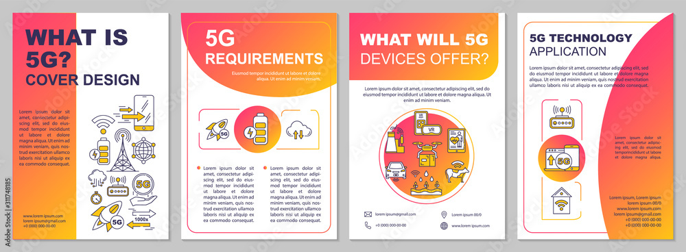 What is 5g brochure template. Requirements and technology application ...