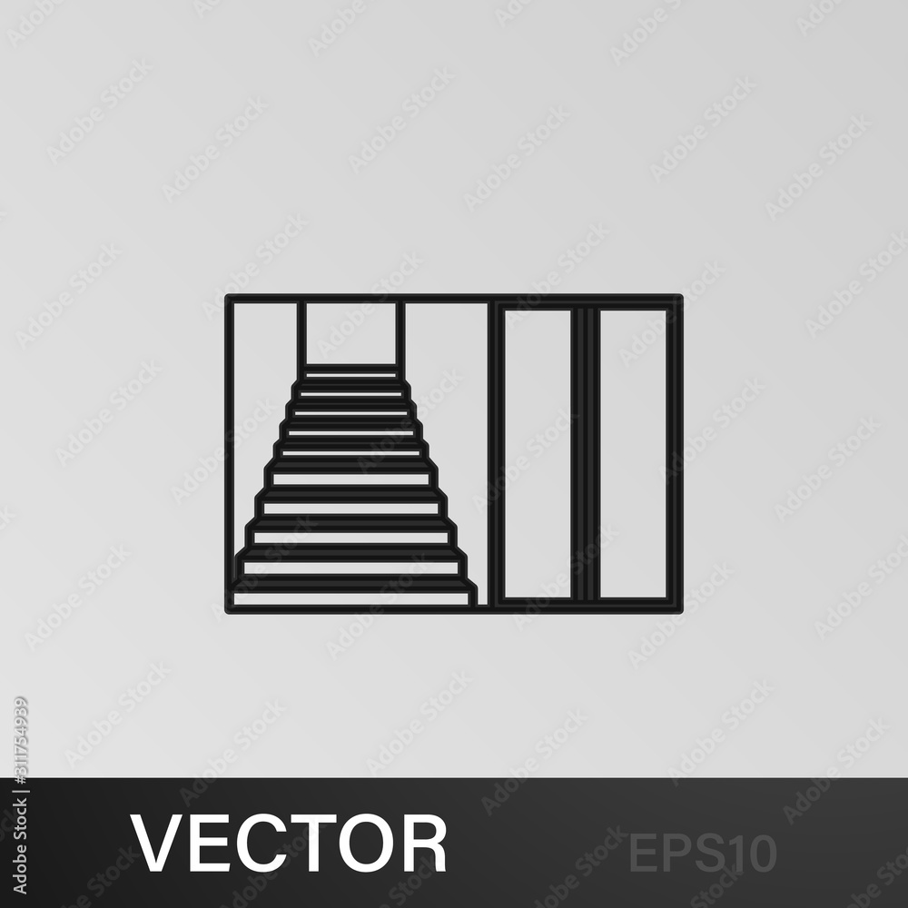 staircase in the entrance icon. Stairs in our life Icon. Premium ...