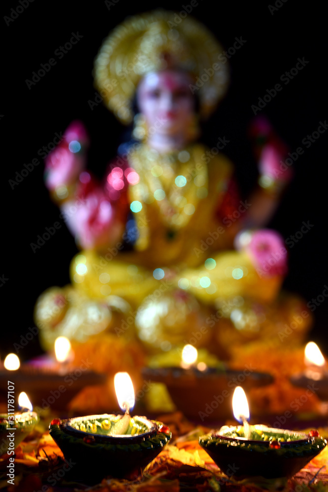 Lakshmi - Hindu goddess ,Goddess Lakshmi. Goddess Lakshmi during Diwali ...