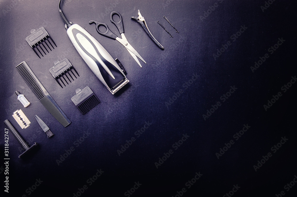 Shaving, Razor, brush, Comb, scissor, clippers and hair trimmer ...