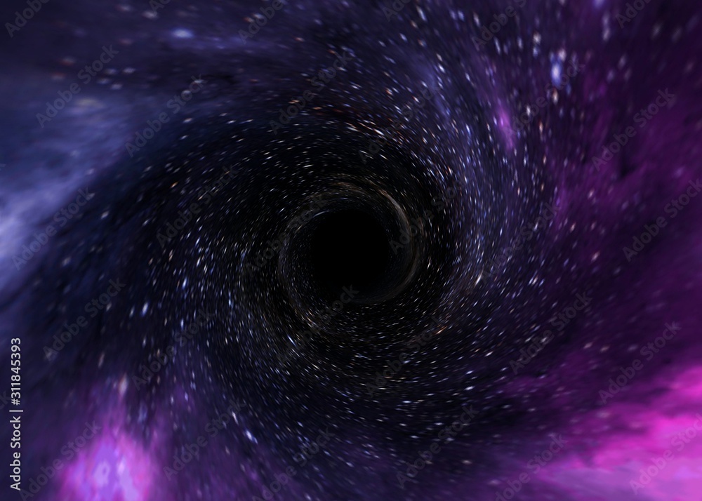 black hole, science fiction wallpaper. Beauty of deep space. Colorful ...