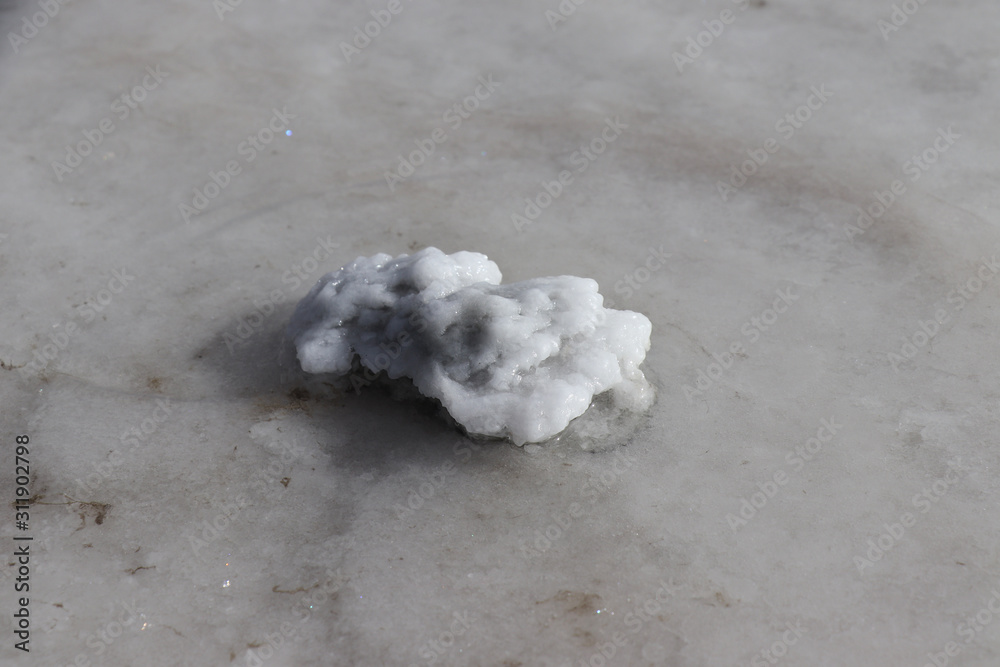 Saline-alkali land in areas around the Dachaidan Emerald Salt Lake ...