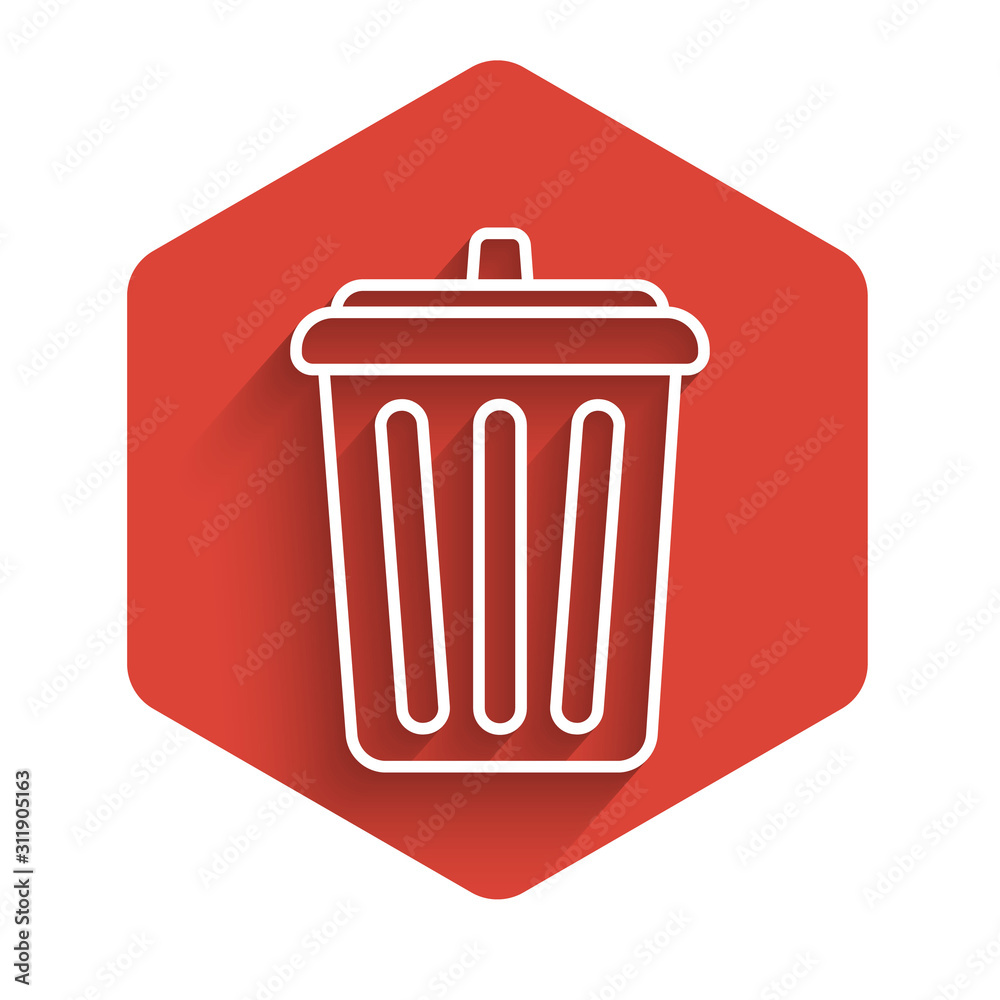 Red Trash Icon