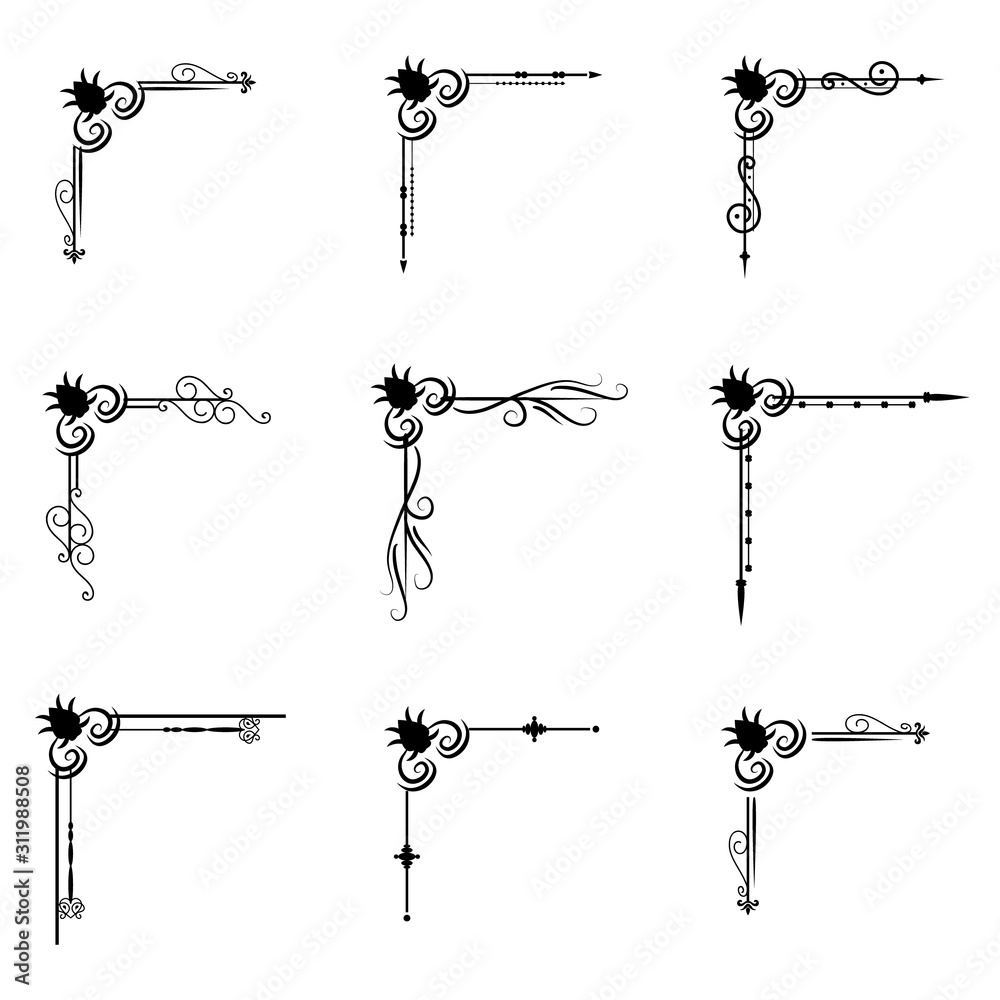 Text separator decoratice divider book typography ornament design ...