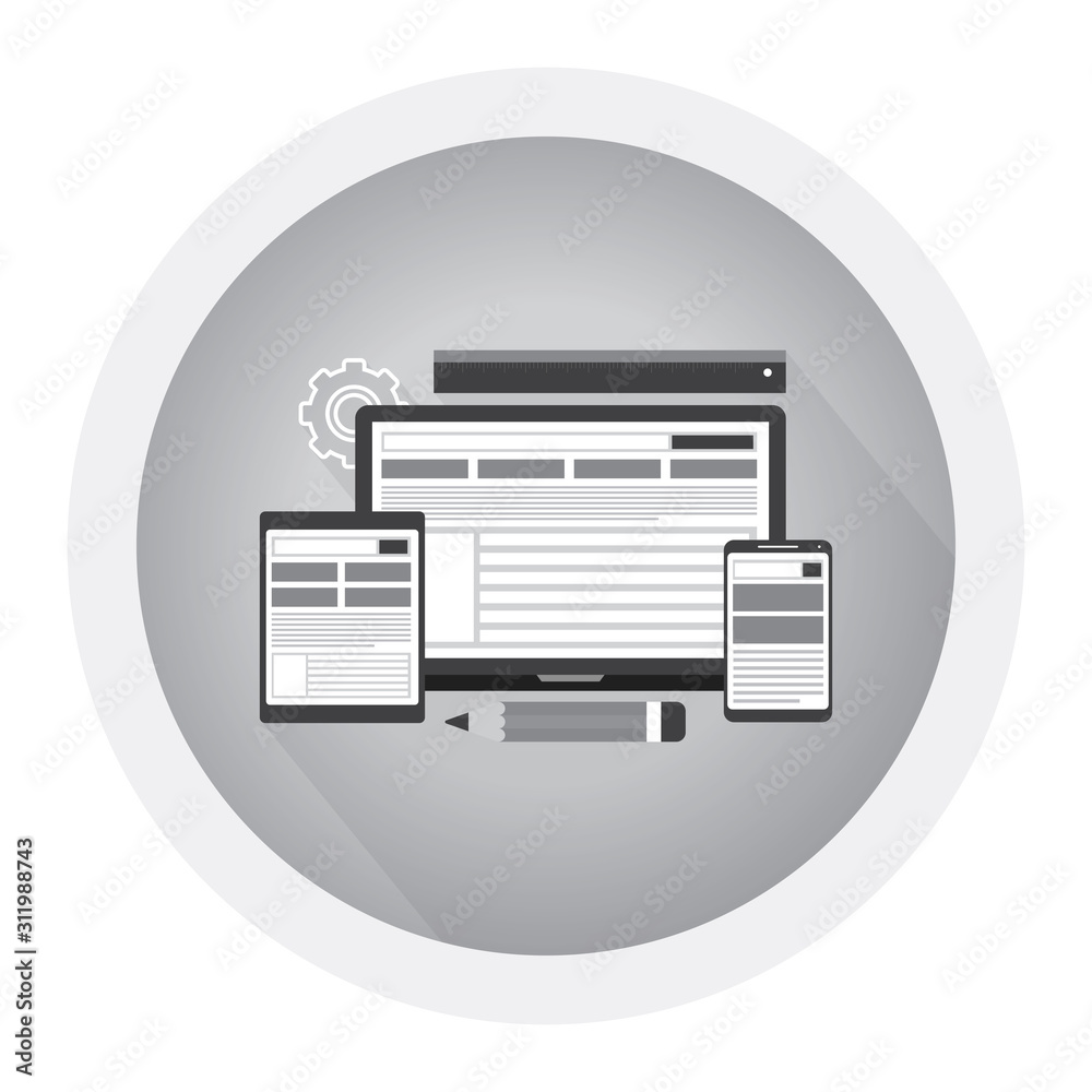 Web Development Black Icon