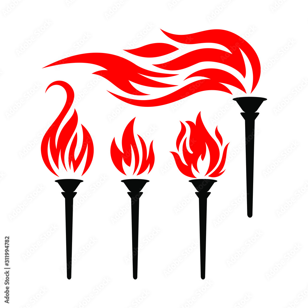 Fire Torch Vector