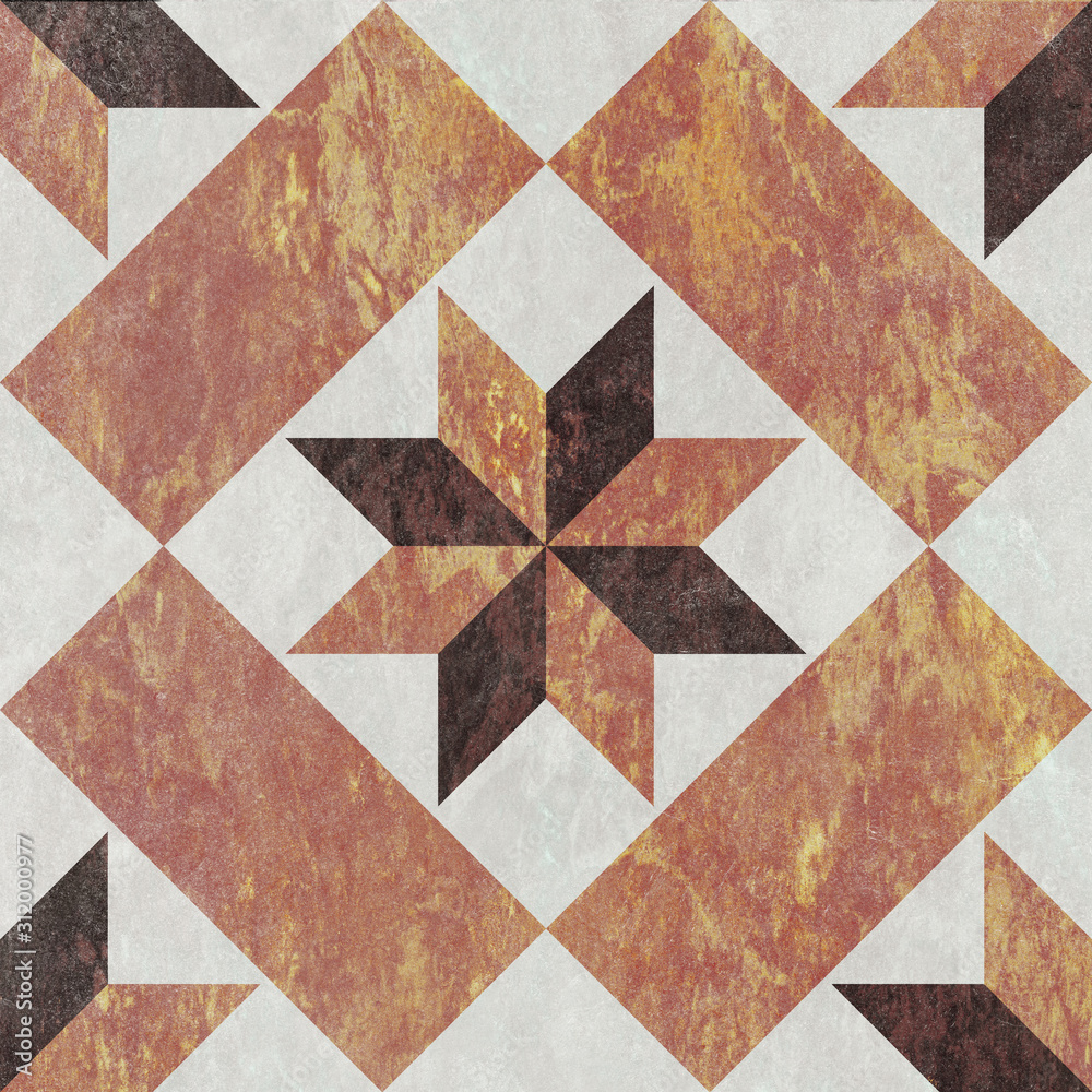 floor tiles , porcelain ceramic tile , geometric pattern for surface ...