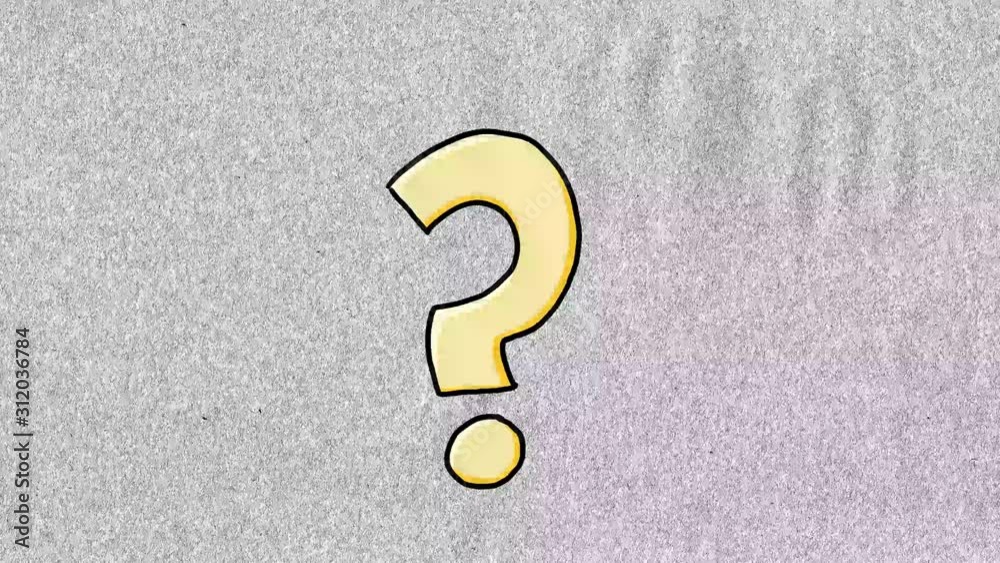 Fragezeichen Animation Cartoon Stock ビデオ | Adobe Stock