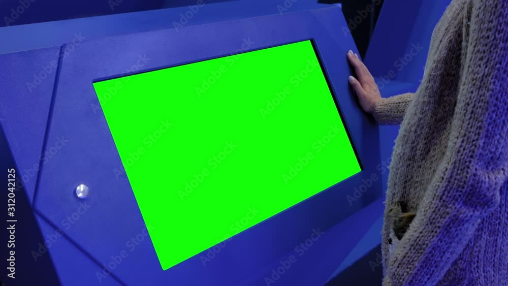 Vídeo do Stock: Green screen, mock up, future, copyspace, template ...
