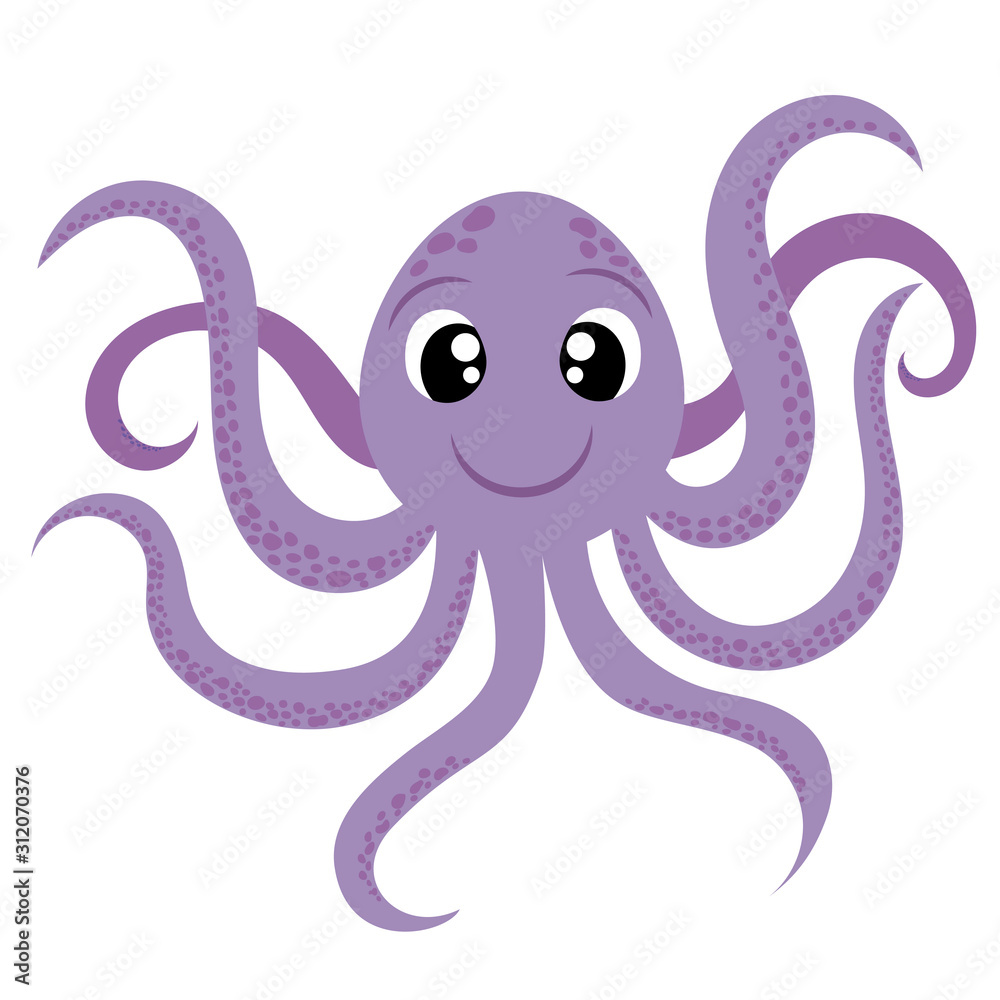 Angry Octopus Cartoon