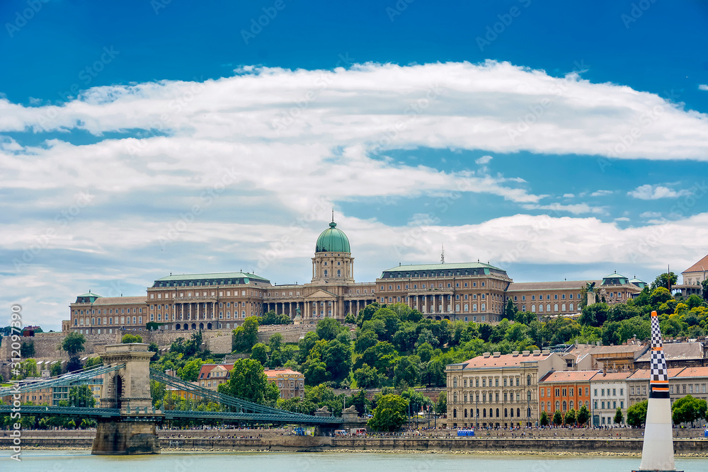 Buda Castle is historical castle and palace complex of Hungarian kings ...