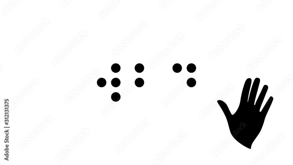 World braille day in motion graphic, disability, world, blind, banner ...