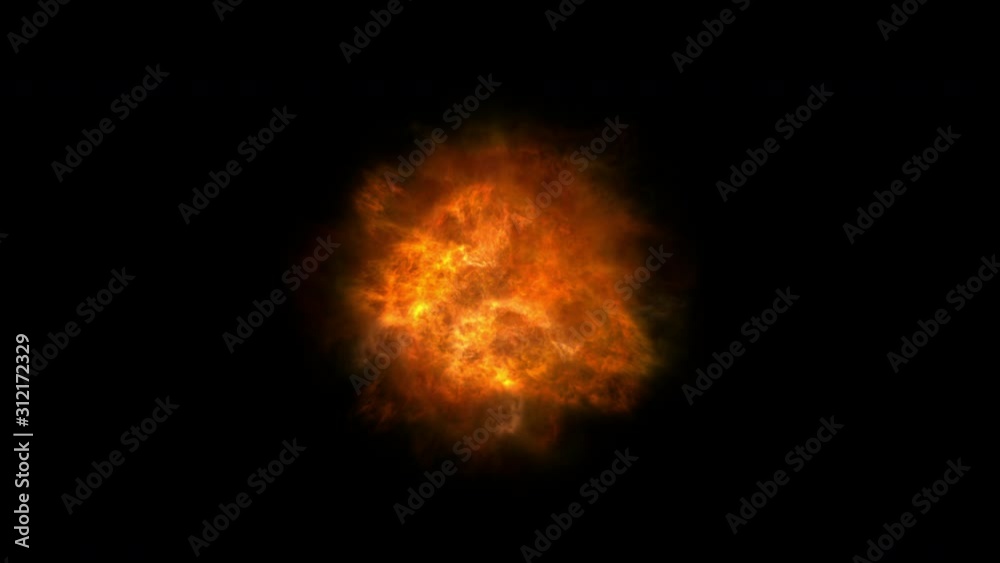 Video clip stock 4k: Zoom in of big fire flames ignite and burning on a ...