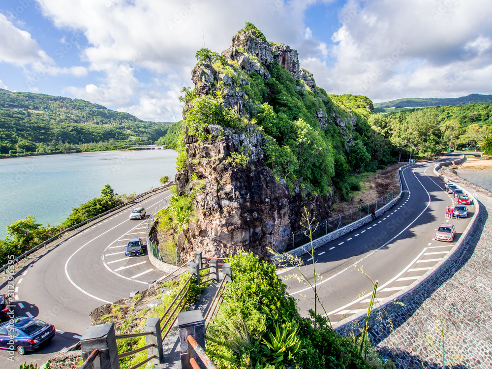 Maconde View Point near Baie du Cap on the south coast of Mauritius ...