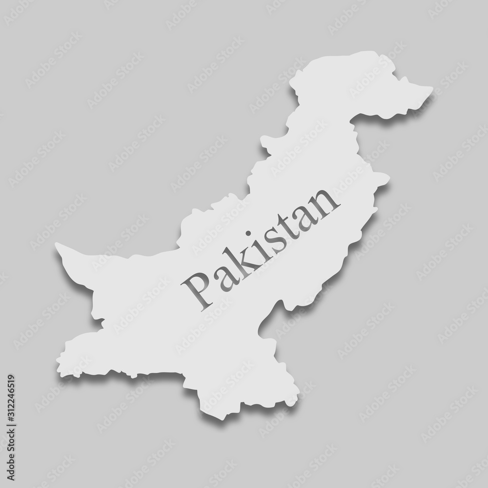 map of Pakistan Stock Vector | Adobe Stock