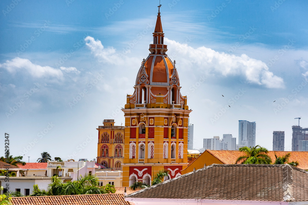 Poster The dome of the cathedral of Cartagena – Wall Art | UkPosters