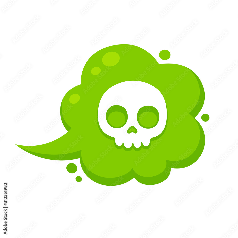 Brain fart cartoon Stock Vector | Adobe Stock