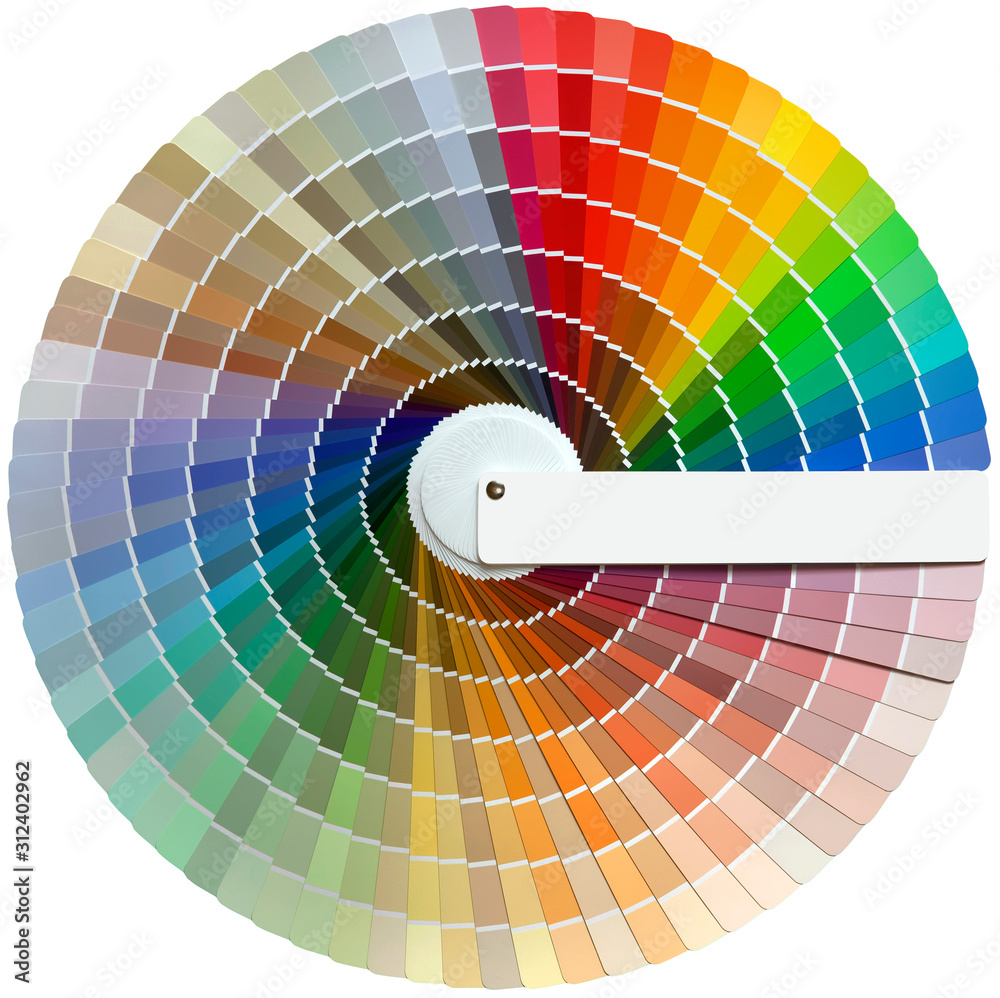 Round Color Palette Swatch Guide Cutout Stock Photo | Adobe Stock