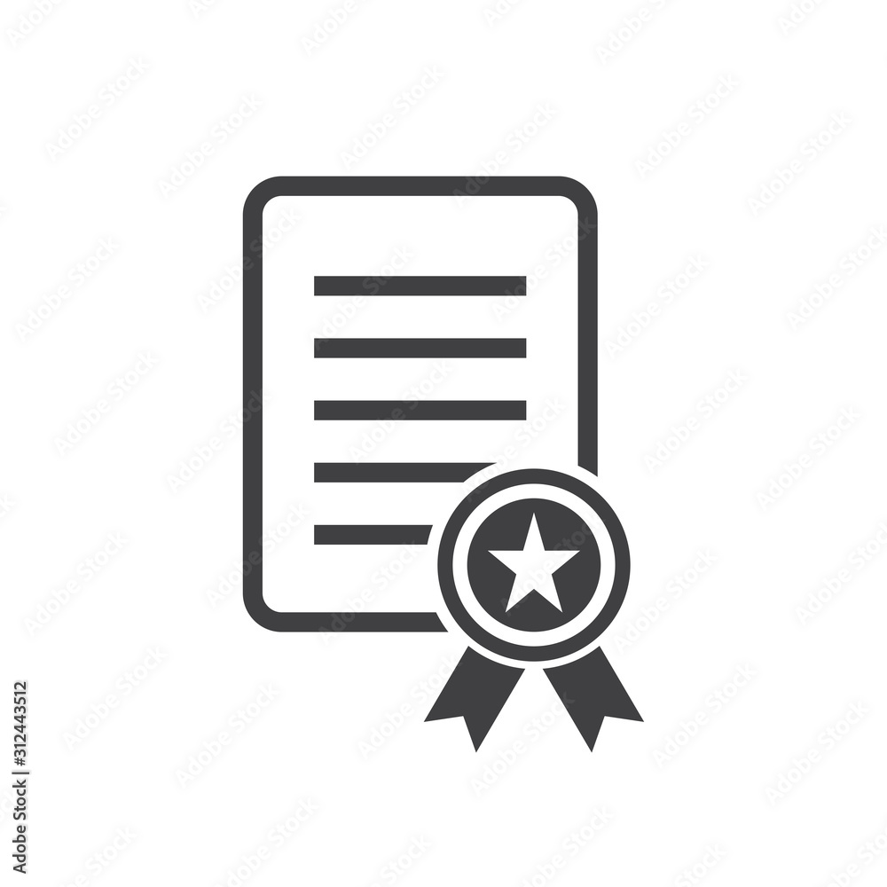 charter icon, certificate icon Stock Vector | Adobe Stock