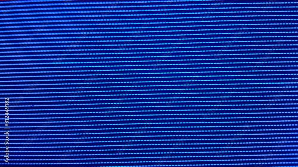 Close-up of the Monitor's Pixels. RGB pixels on the TV during the ...
