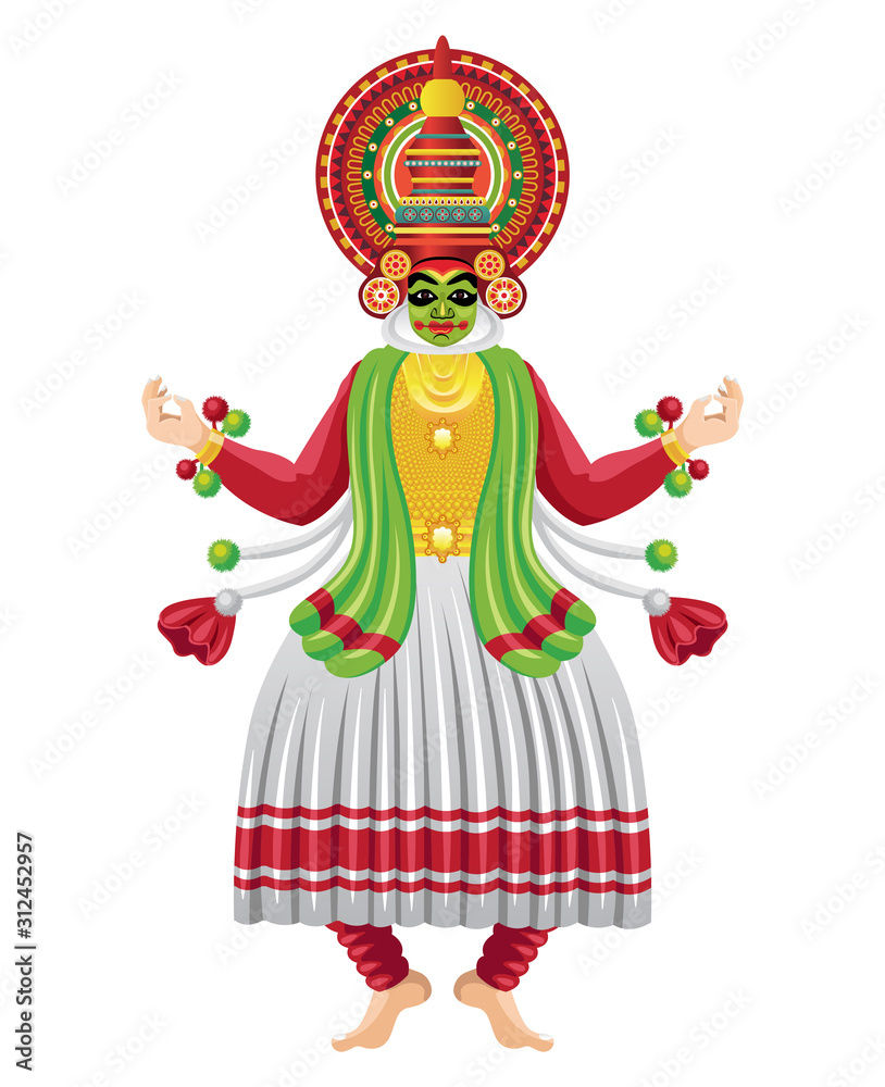Kathakali Dance Drawing