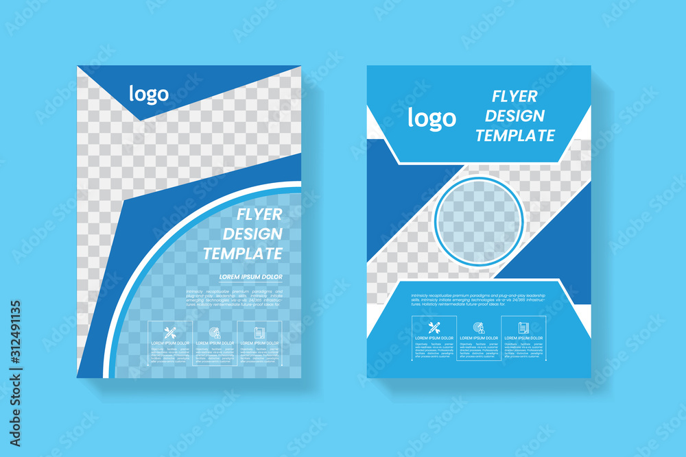Poster flyer pamphlet brochure cover design layout space for photo ...
