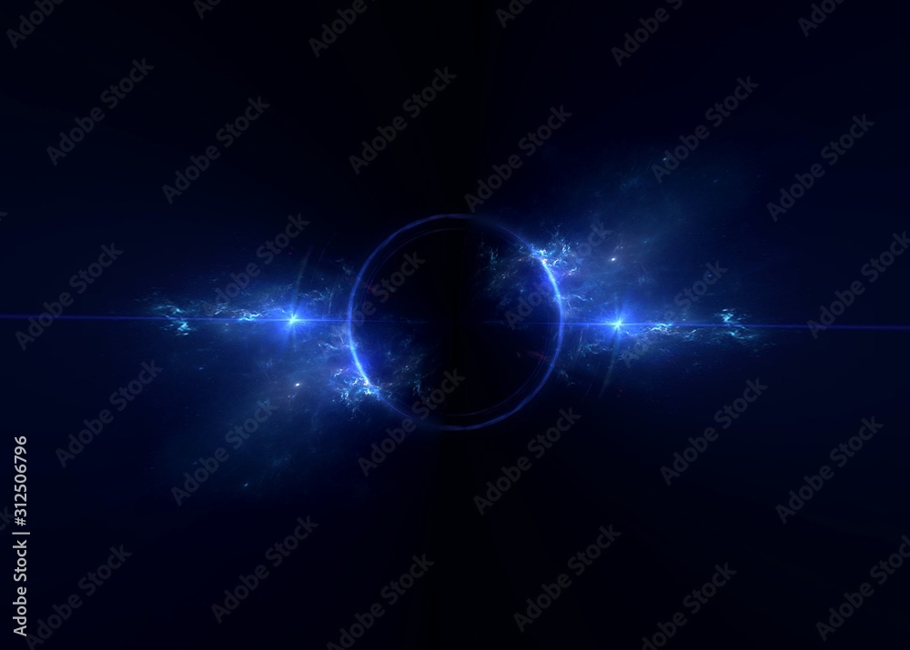 black hole, science fiction wallpaper. Beauty of deep space. Colorful ...