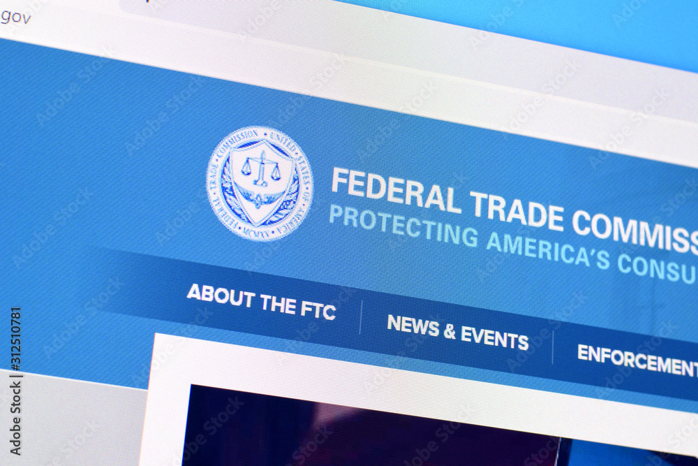 Homepage of ftc website on the display of PC, url - ftc.gov. Stock ...