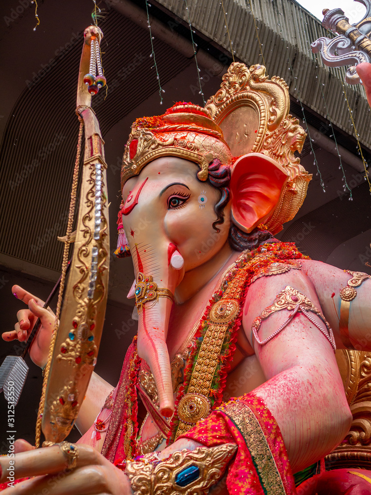 Big Statue of Lord Ganesha Stock Photo | Adobe Stock