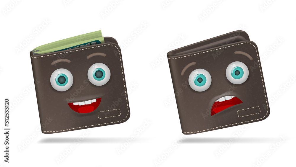 Empty Wallet Cartoon