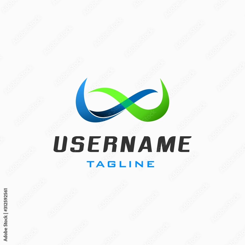 infinity logo design inspiration . modern infinity icon design template ...