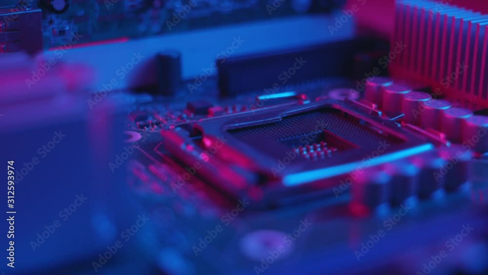 Part macro electronic of a computer disassemble the laptop debrief the ...