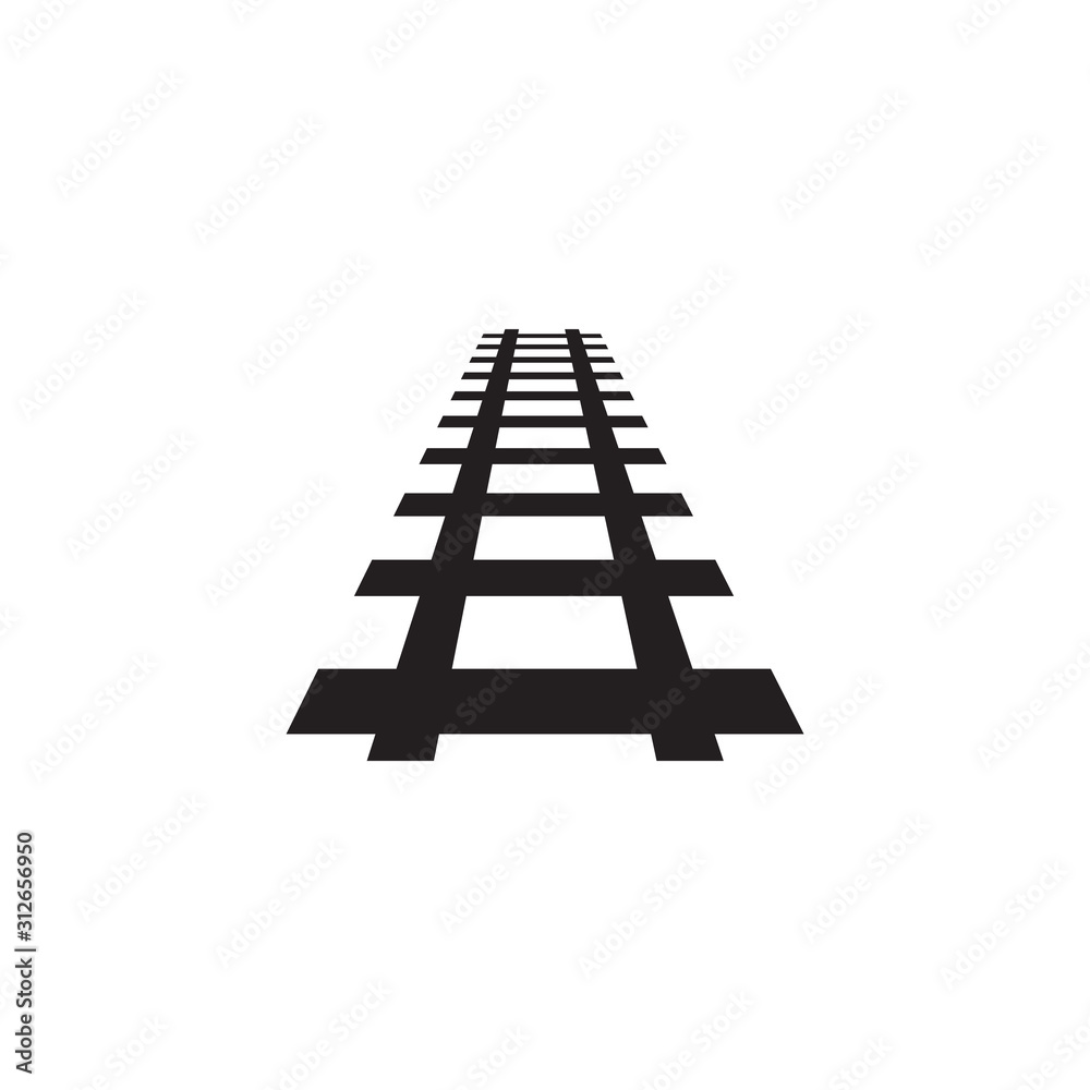 Railway icon design template vector isolated illustration Stock Vector ...