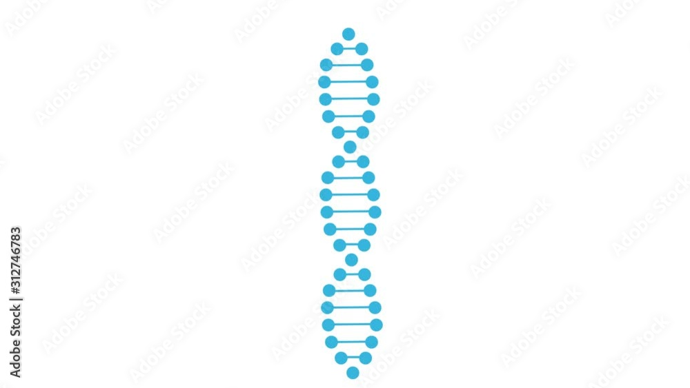 Animation of DNA. Structure of the RNA molecule, video with the alpha ...